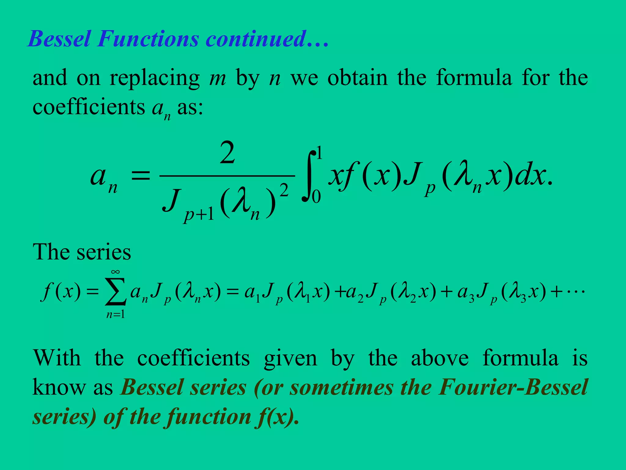 3 bessel's functions | PPT