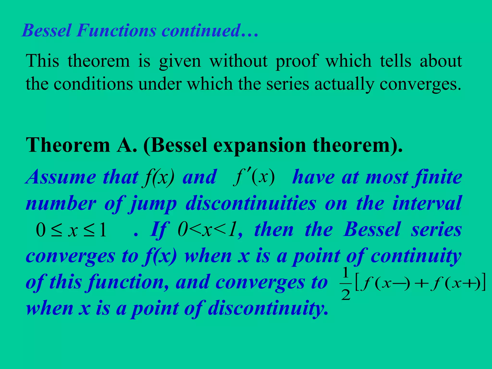 3 bessel's functions | PPT