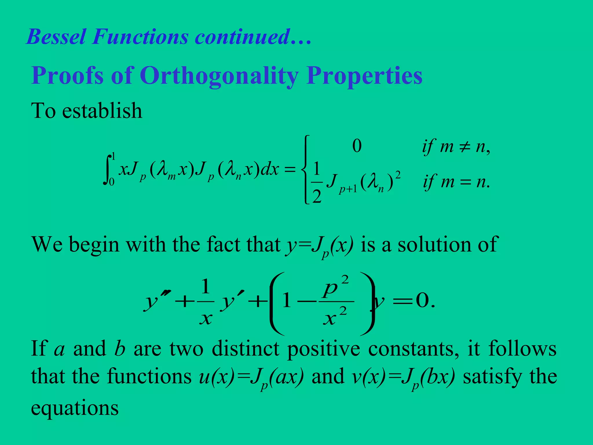 3 Bessels Functions Ppt