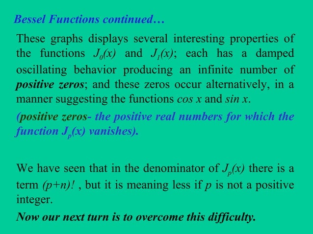 3 bessel's functions | PPT