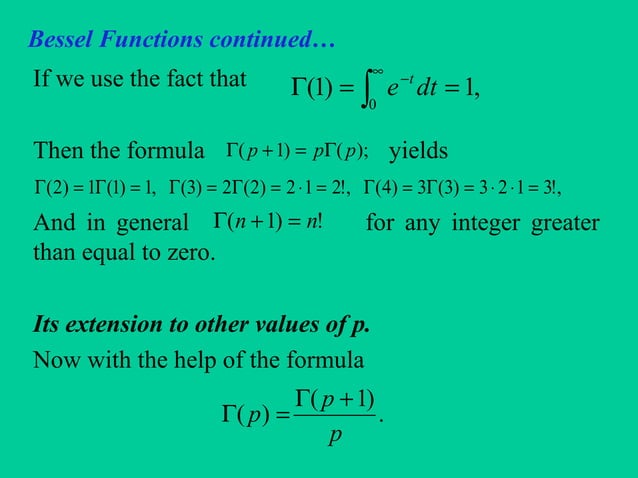3 bessel's functions | PPT