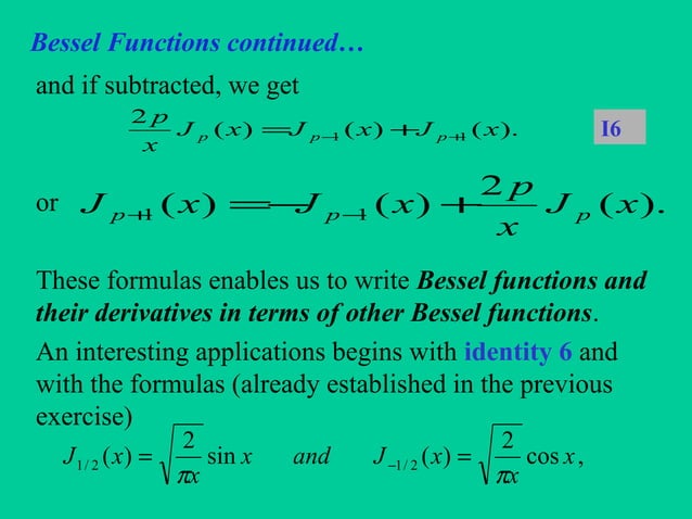 3 bessel's functions | PPT