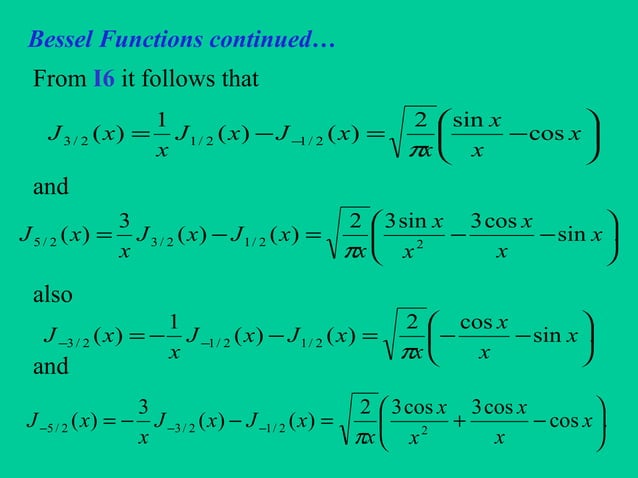 3 bessel's functions | PPT