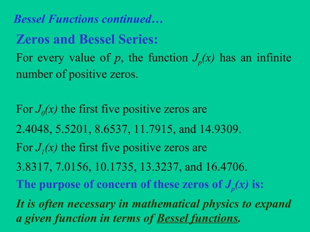 3 bessel's functions | PPT