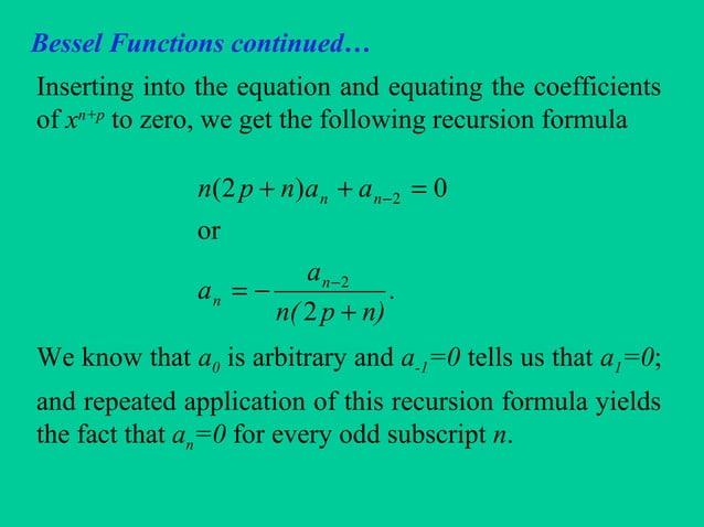 3 bessel's functions | PPT