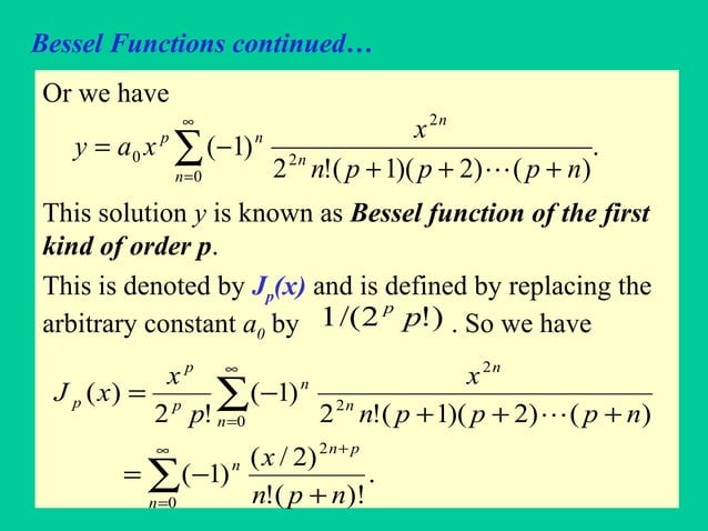3 bessel's functions | PPT