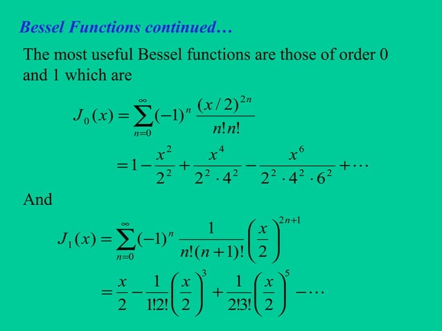 3 bessel's functions | PPT