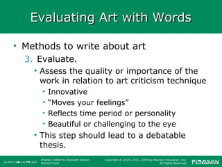 3b evaluating art | PPT