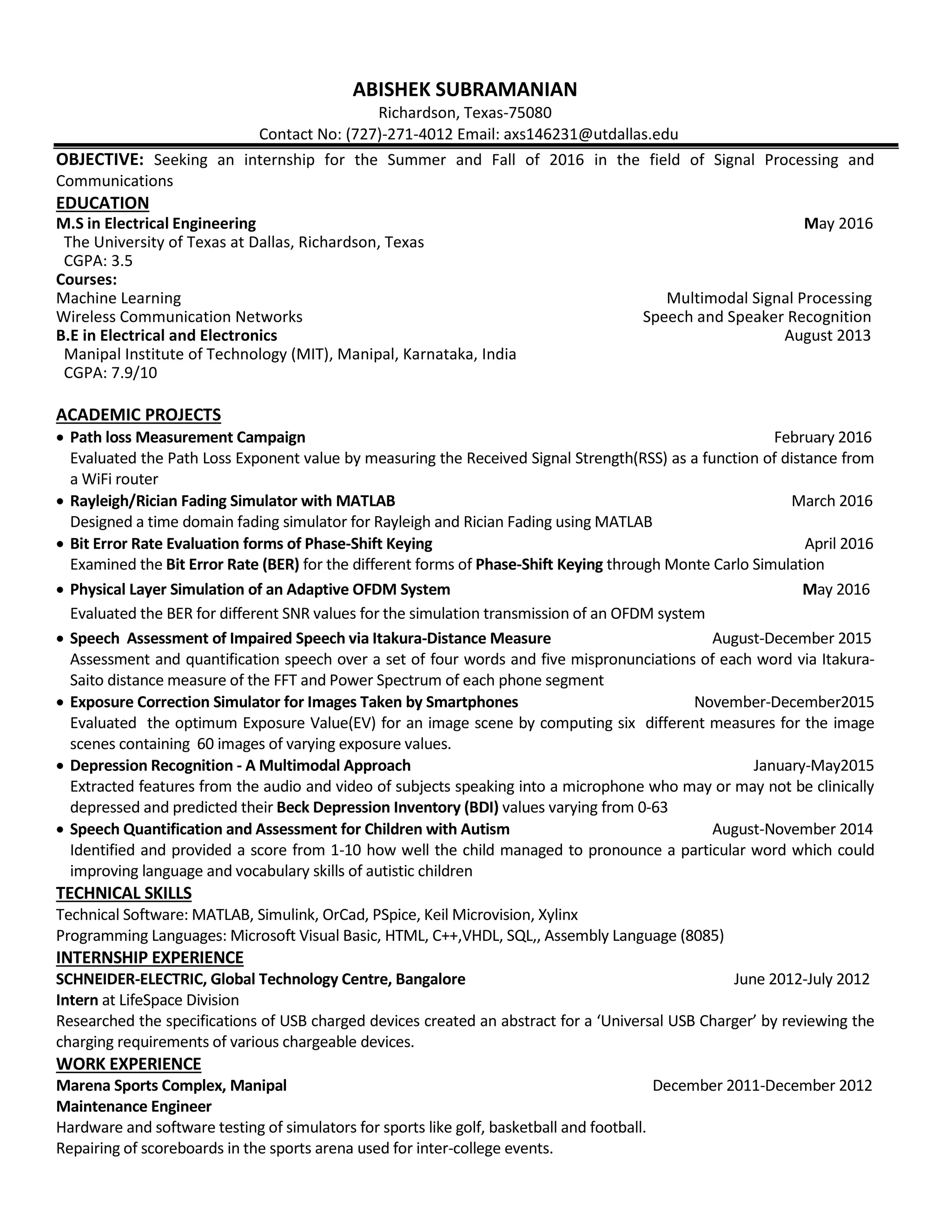 Resume_Samsung(revised) | PDF