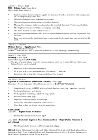 Mostafa Shaheen Word - CV | PDF
