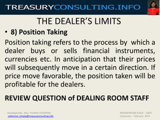 BANK TREASURY COURSE .pptx Developed & Presented by Mss. TCHATA ...