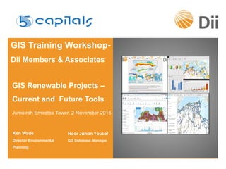 DII GIS Workshop Cover Page - Emirates Towers | PDF