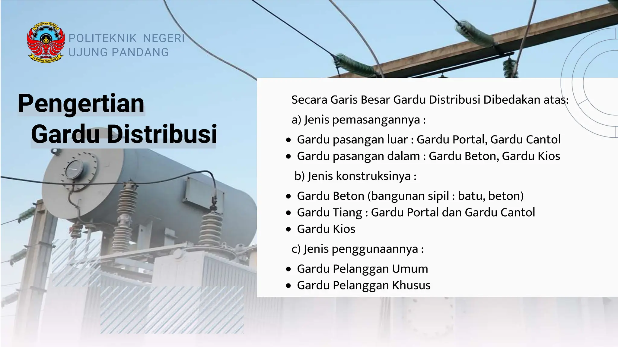 GARDU DISTRIBUSI SISTEM TENAGA LISTRIK 20 KV/ 380 V | PPTX
