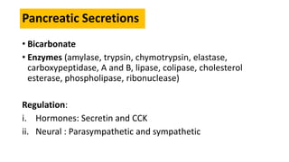 gastric secretion and its regulation | PPTX