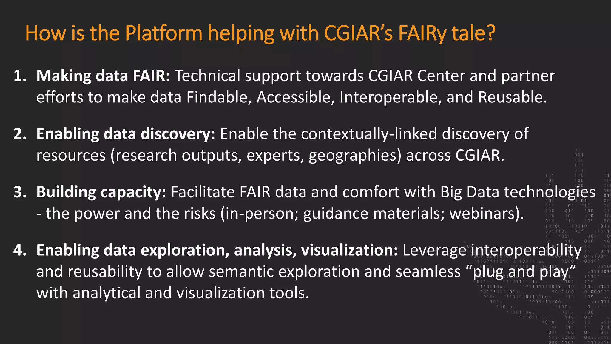 Overview of CGIAR’s Big Data Platform | PPT