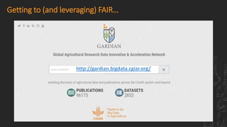Overview of CGIAR’s Big Data Platform | PPT