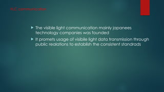 Slide show visible light communication p | PPTX