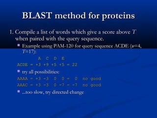 blast and fasta | PPT