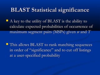 blast and fasta | PPT