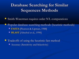 blast and fasta | PPT