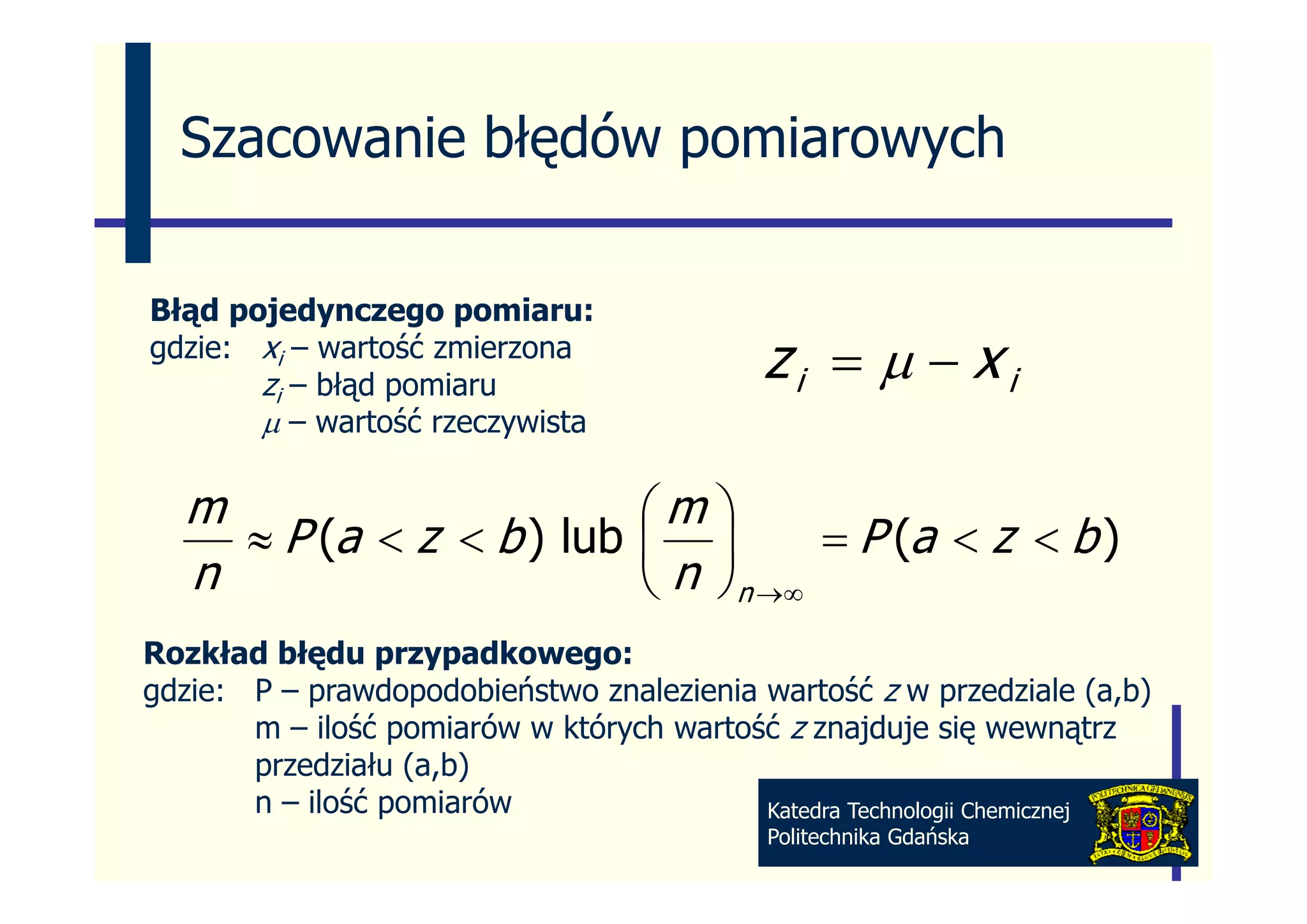 3 bledy pomiarowe | PDF