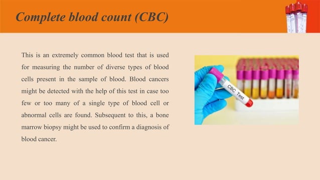 3 Blood Tests Used in Cancer Diagnosis | PPT