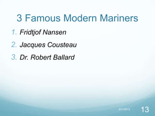 3b modern oceanographic exploration | PPT