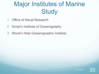 3b modern oceanographic exploration | PPT