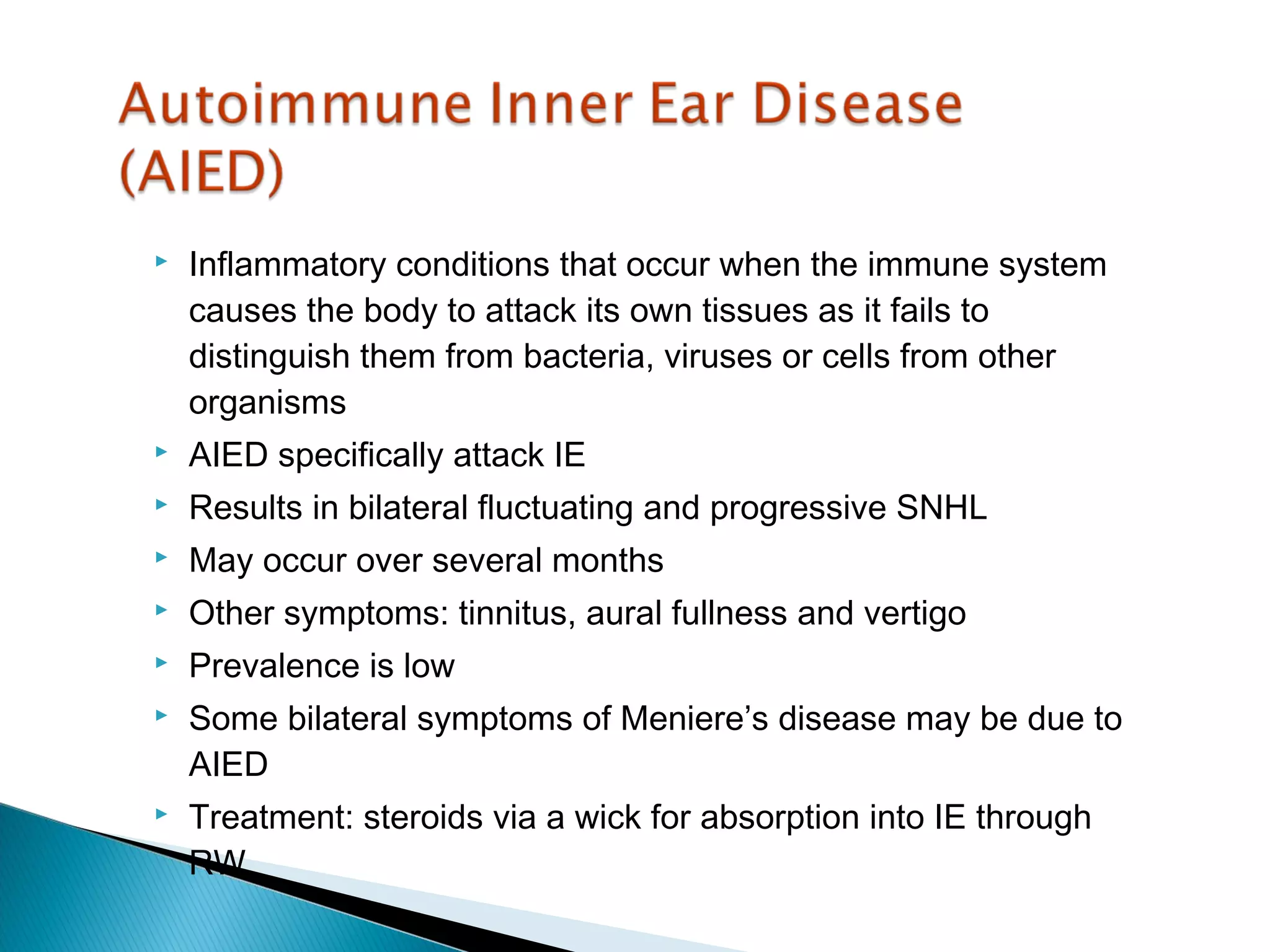 3 (b) pathology,disorders of outer, middle and inner ear | PPT