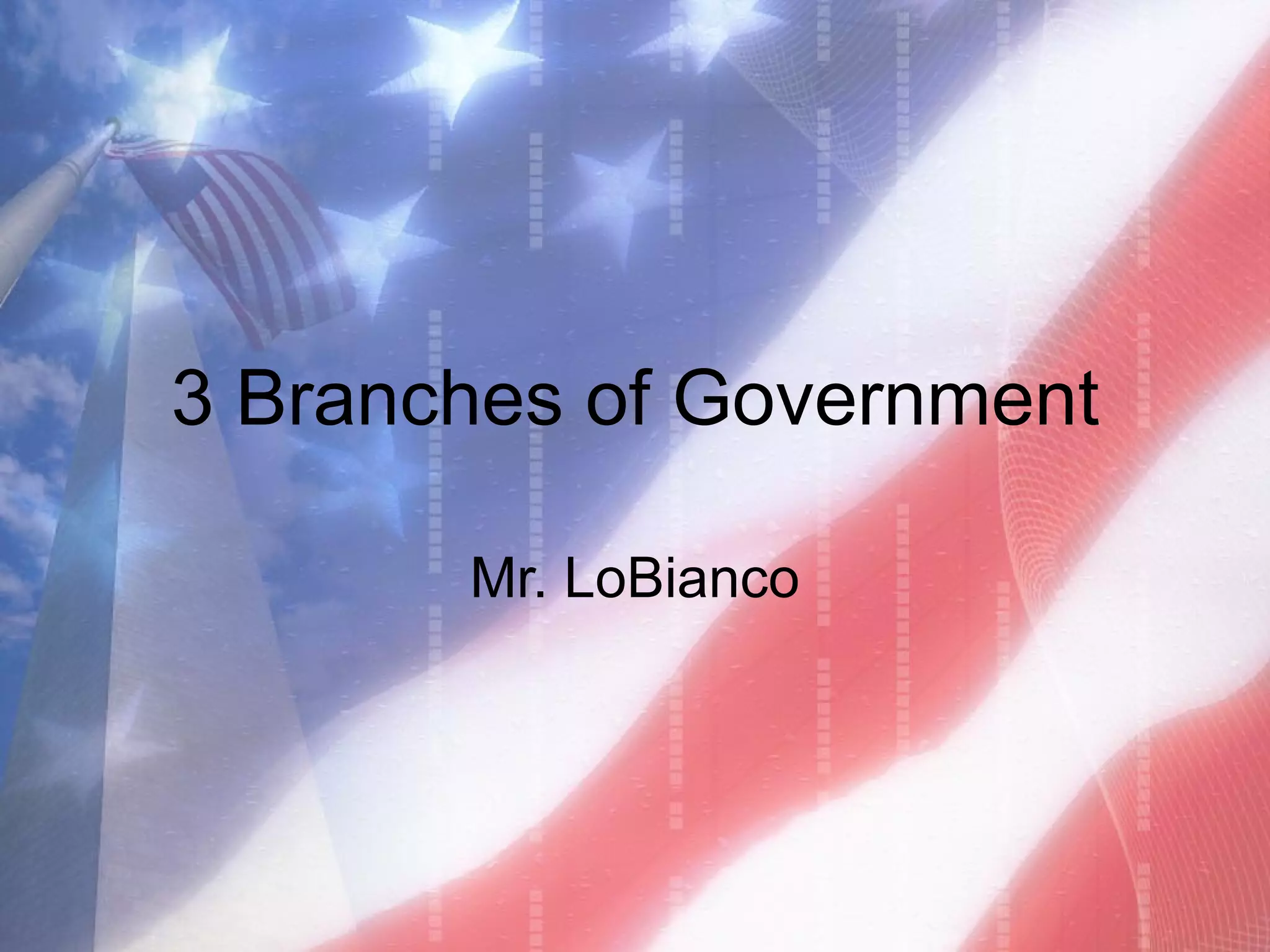 3 Branches of Government Review | PPT