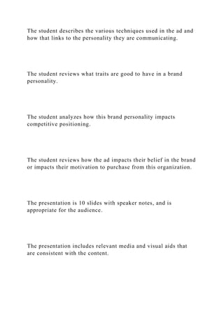 3Brand Personality Presentation Grading Guide. Individua.docx