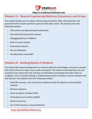 Malware Analysis and Reverse Engineering Training | PDF