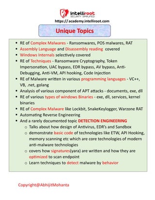 Malware Analysis and Reverse Engineering Training | PDF