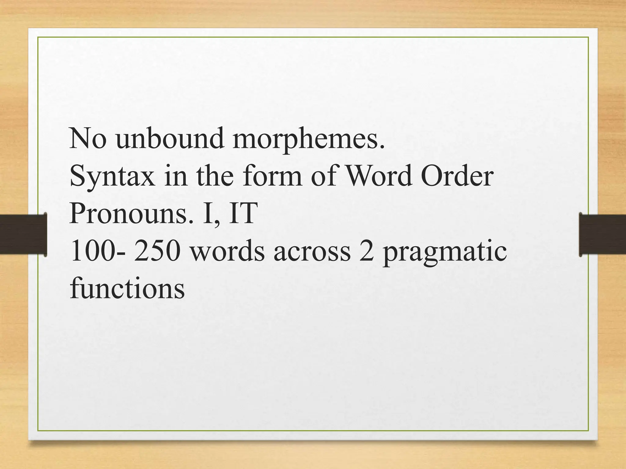 3 browns stages. brown stages of language development | PPT