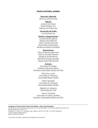 3° básico lenguaje estudiante norma | PDF