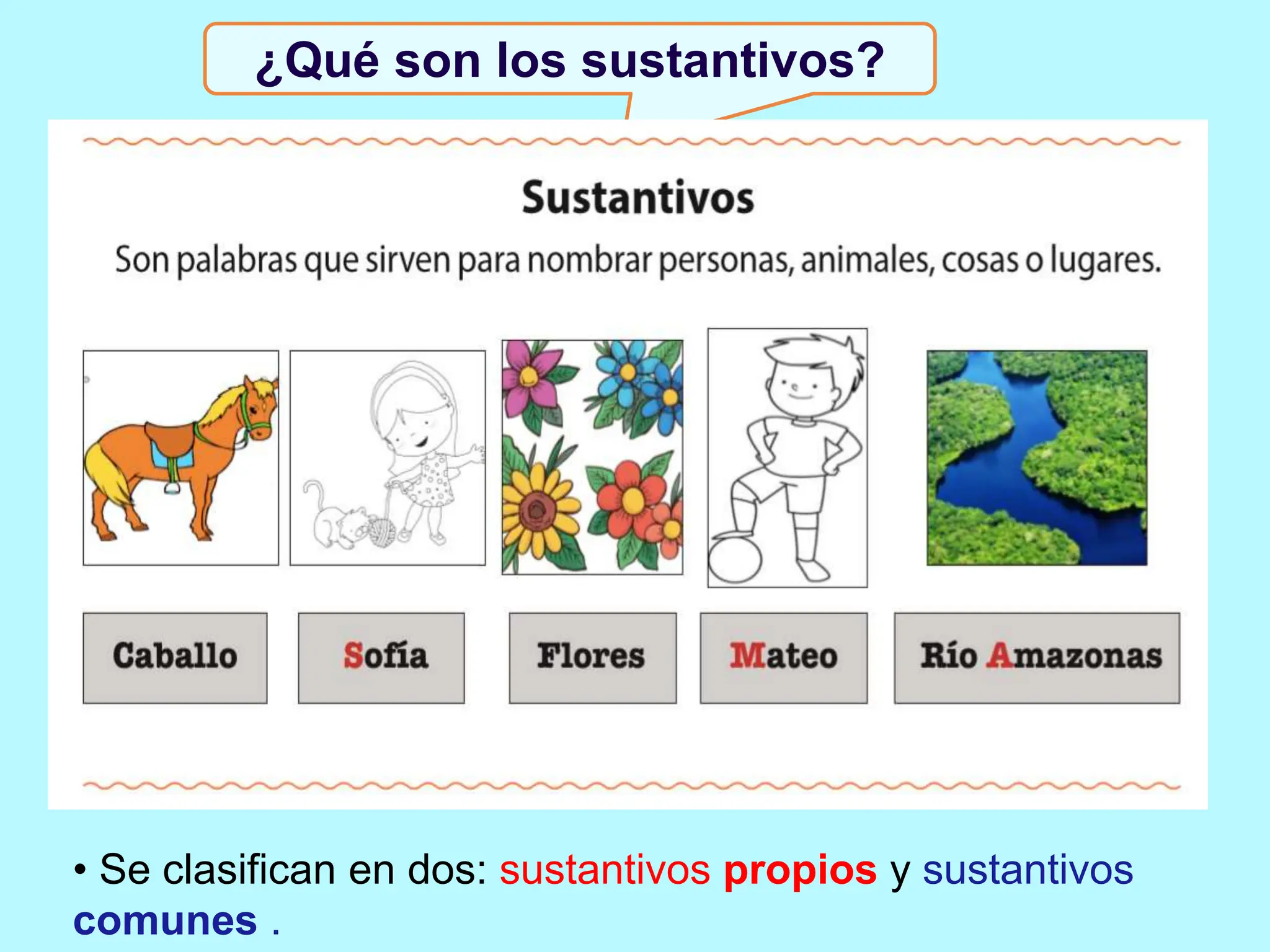 3º básico Sustantivos propios y comunes.pptx