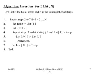 3_Bubble Sort,Insertion Sort & Selection Sort.pptx