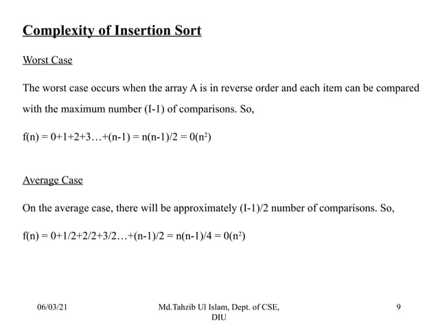 3_Bubble Sort,Insertion Sort & Selection Sort.pptx