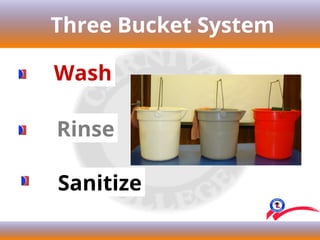 3 BUCKET SYSTEM in food and beverages especially in bar operation | PPT