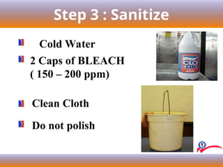 3 BUCKET SYSTEM in food and beverages especially in bar operation | PPT