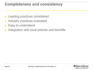 EY Human Capital Conference 2012: Building a global mobility policy ...