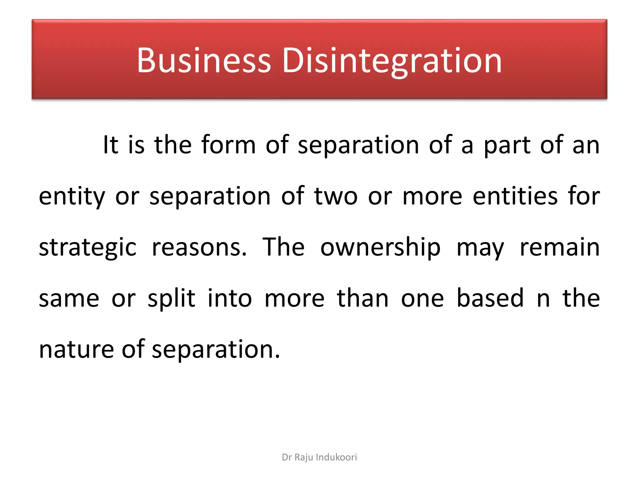 3 business disintegration | PPTX