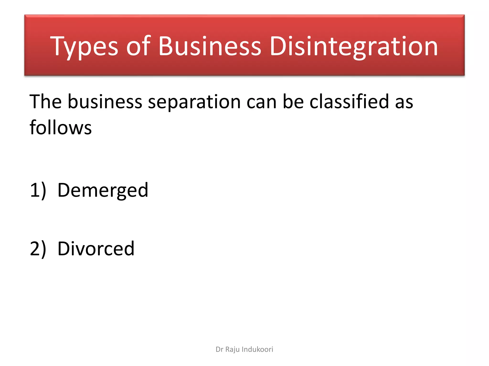 3 business disintegration | PPTX
