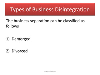 3 business disintegration | PPTX