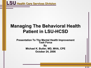 3 butler omh hcsd behavioral medical screening and assessment ppt | PPT