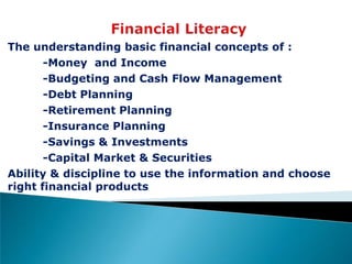Financial literacy and financial intermediation - African and global ...