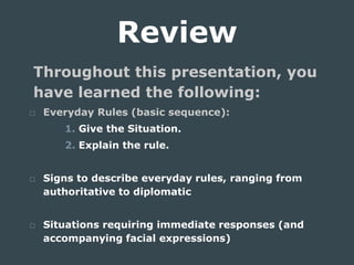 3c. Explaining Rules - Everyday Rules | PPT