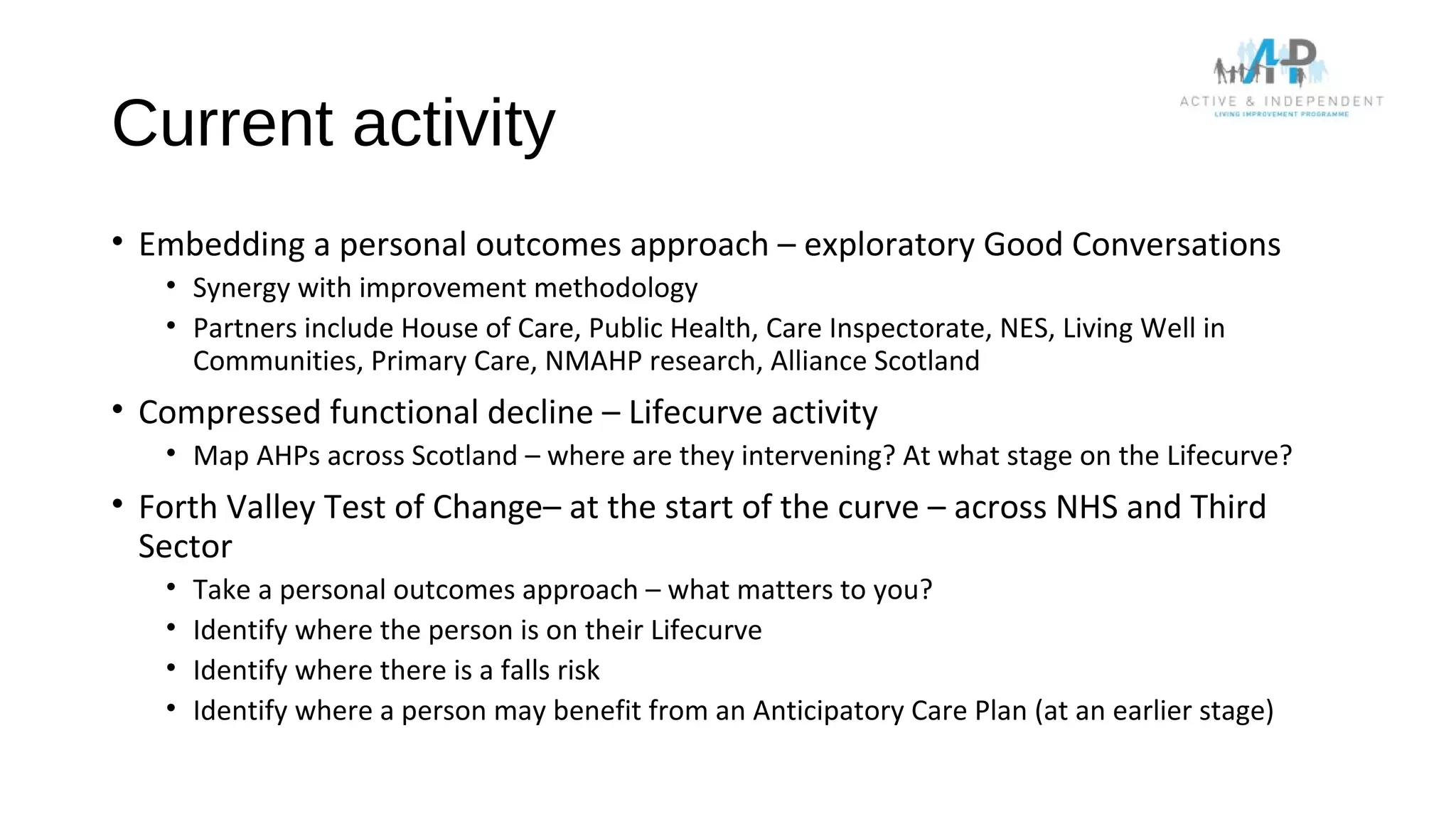 Early Intervention Using The Lifecurve | PPT
