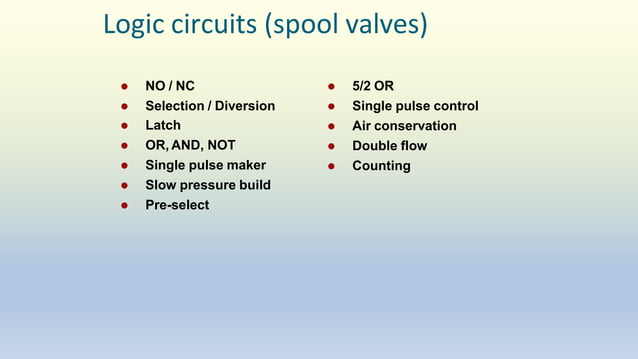 3 c. industrial pneumatic circuit logic | PPT