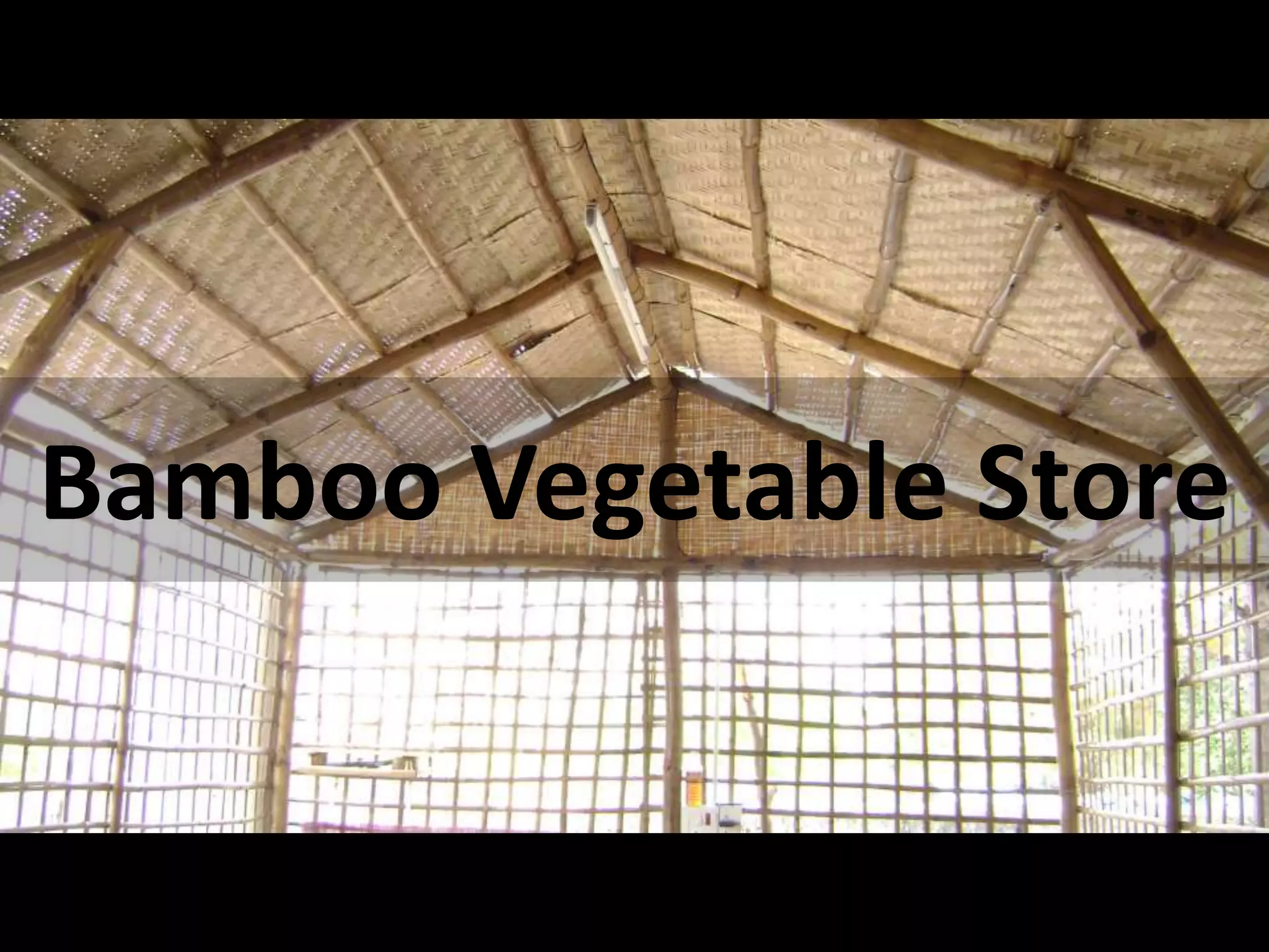 Bamboo Vegetable Store | PPTX